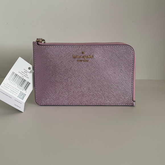 kate spade | Bags | Kate Spade Lucy Metallic Lzip Wristlet | Poshmark